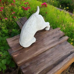 Stone Digging Dog Concrete Pet Decor Garden Dog Ornament Animal Figure ...
