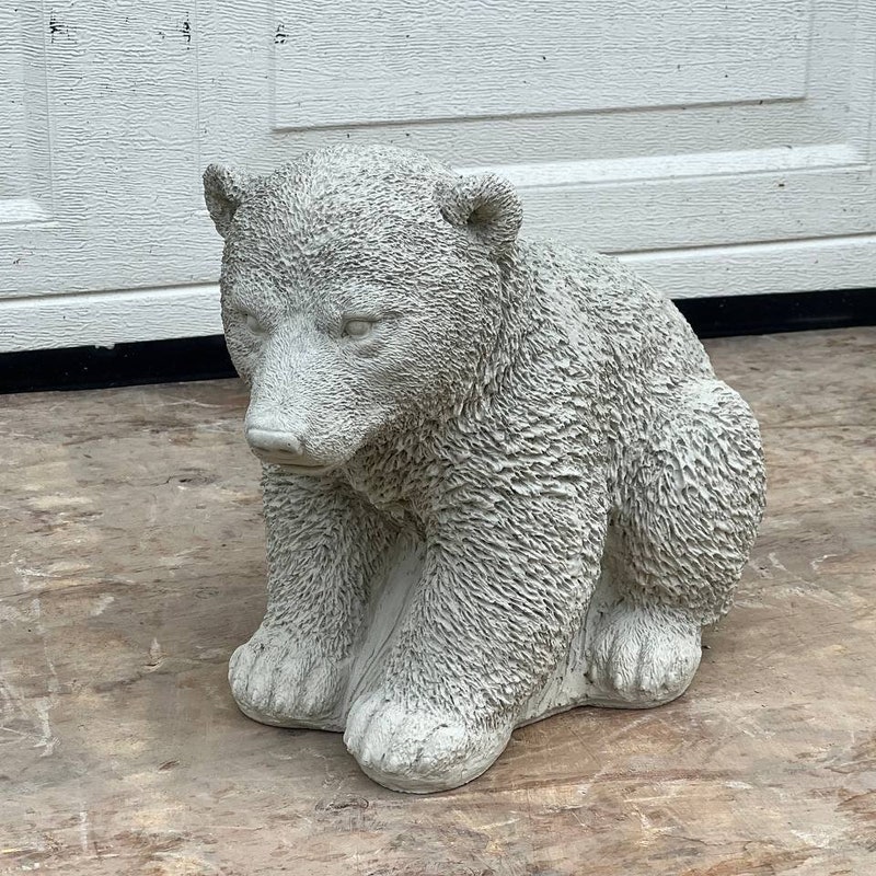 Concrete Bear Statue - Etsy