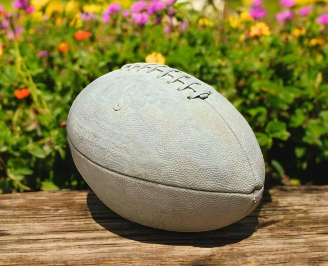 Concrete Football Ball Statue Cement Ball Figure Outdoor Decoration ...