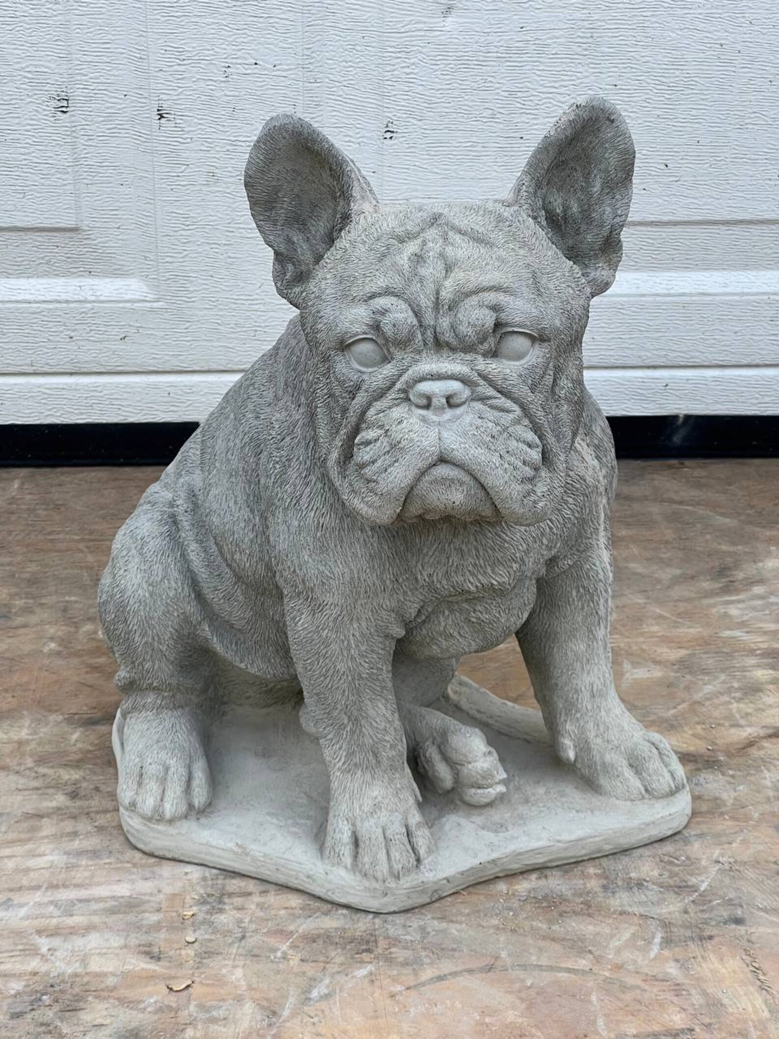 French Bulldog Concrete Statue Large Dog Memorial Decoration Gift for ...