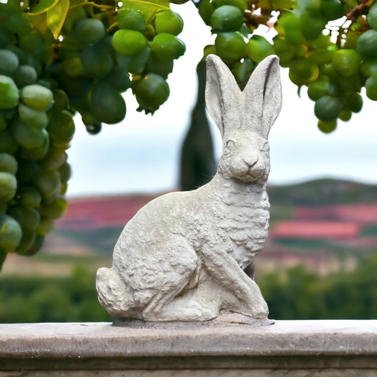 Sitting Bunny Outdoor Sculpture Concrete Rabbit Figure for Indoor ...