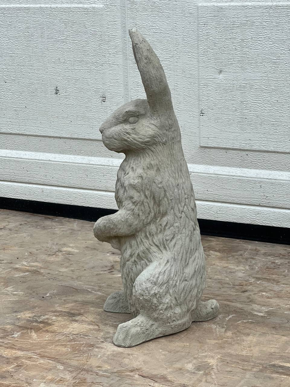 Rabbit Concrete Garden Statue Easter Bunny Decoration Figure Realistic ...