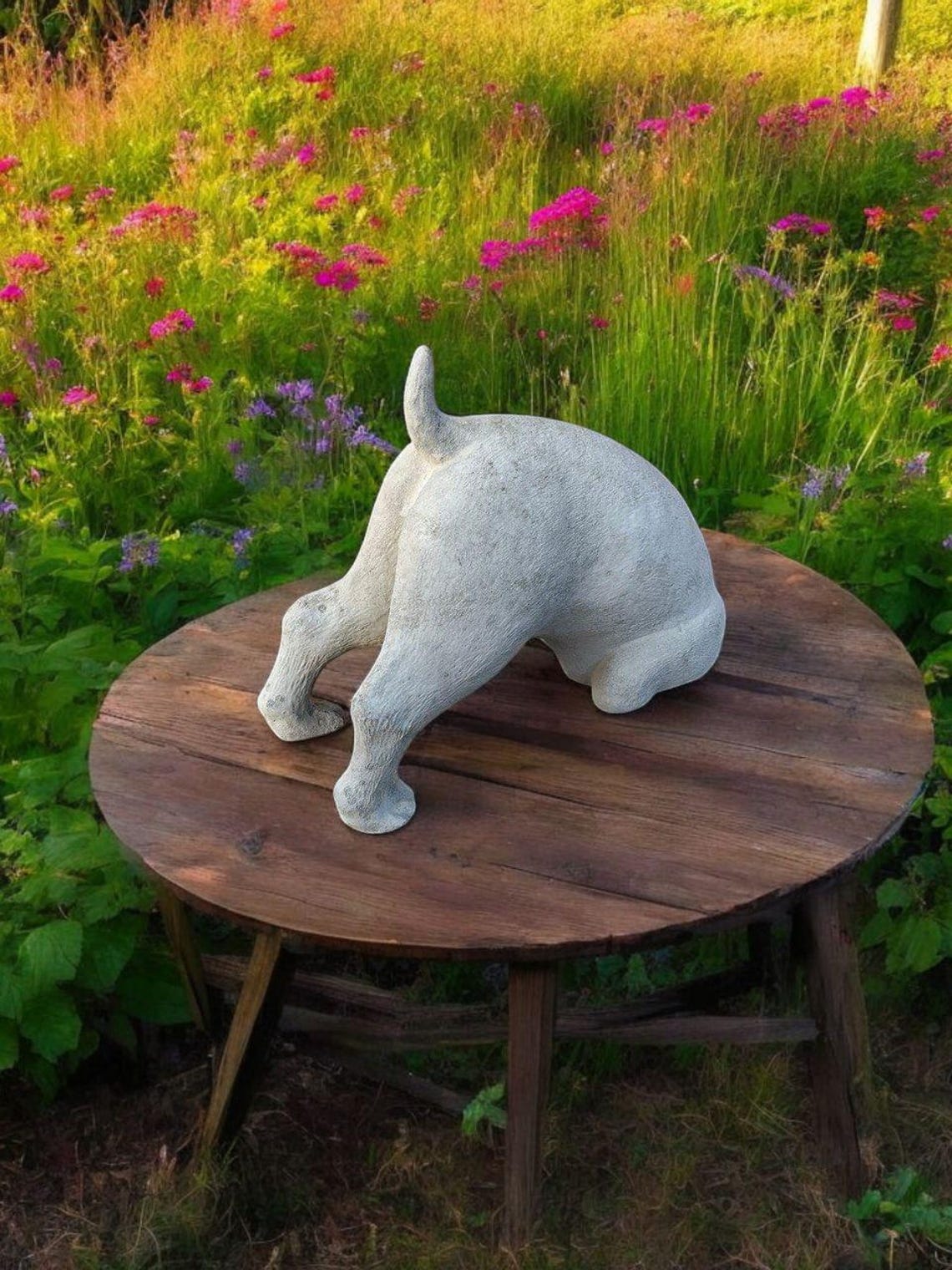 Stone Digging Dog Concrete Pet Decor Garden Dog Ornament Animal Figure ...
