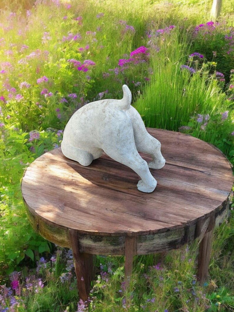 Stone Digging Dog Concrete Pet Decor Garden Dog Ornament Animal Figure ...