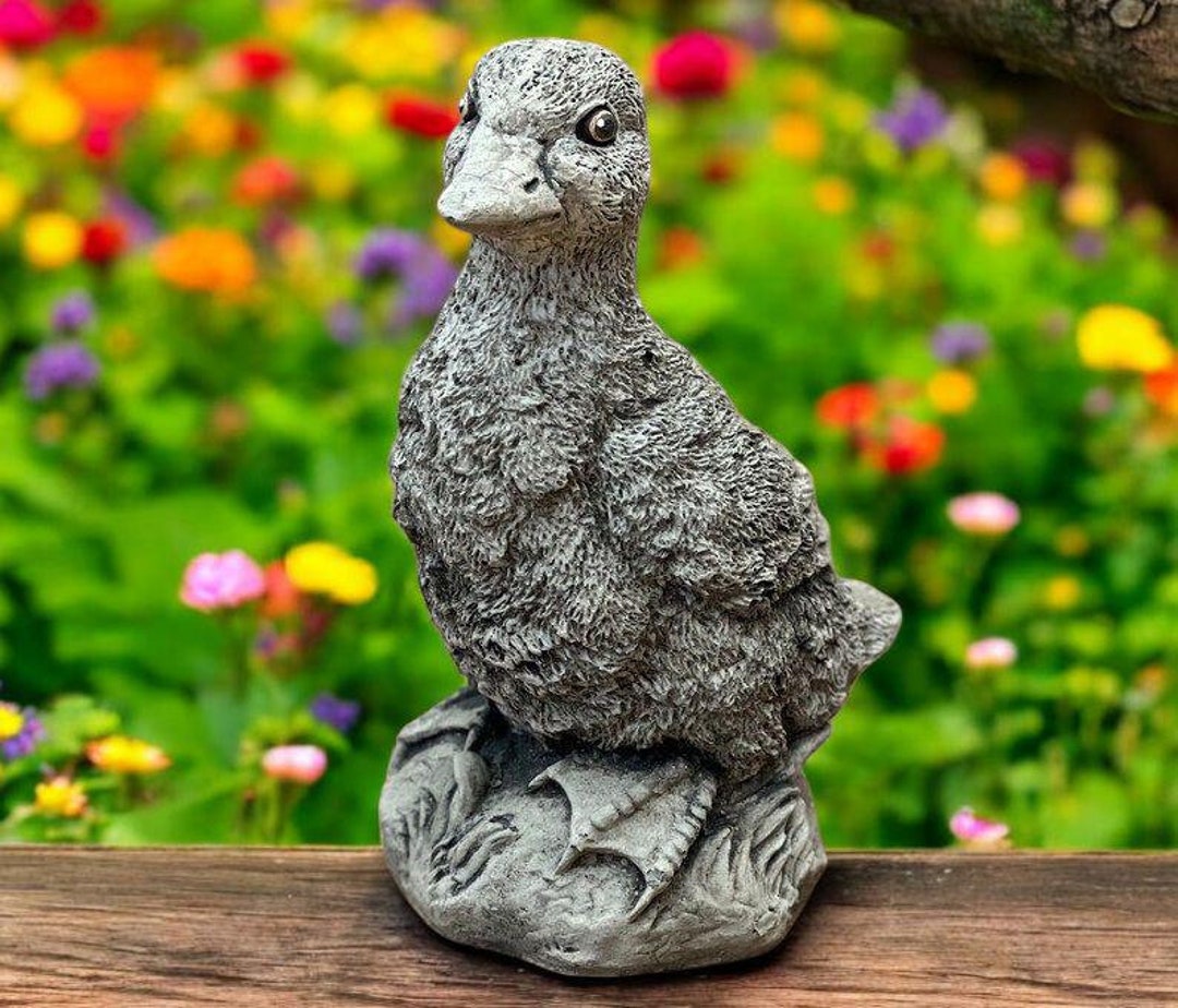 Standing Duck Sculpture Realistic Bird Figure Home Duck Decoration Yard ...