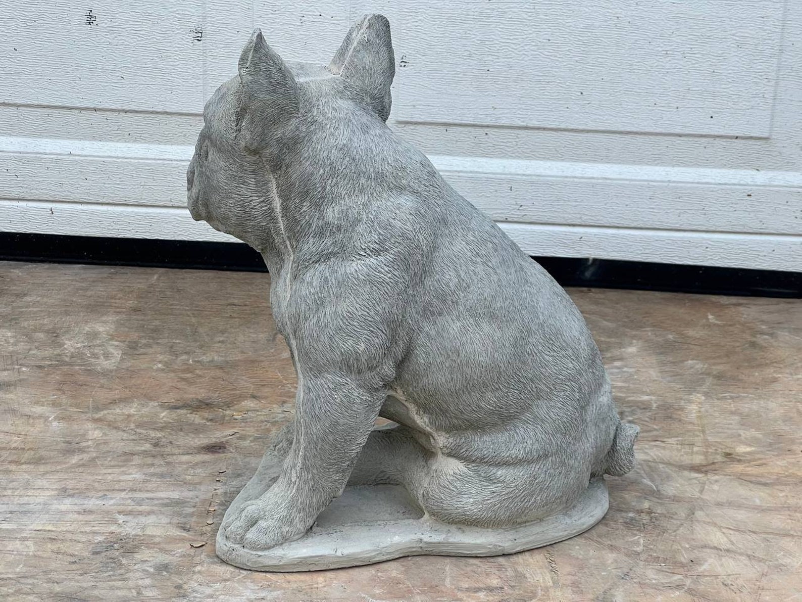 French Bulldog Concrete Statue Large Dog Memorial Decoration Gift for ...