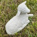 Laying Lamb Statue Cement Detailed Sheep Sculpture Concrete Farm Style ...