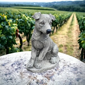 Massive Jack Russell Dog Statue Pet Memorial Sculpture Realistic Jack ...