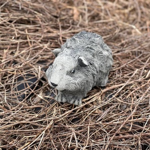 Concrete Tiny Guinea Pig Statue Cement Garden Animal Sculpture Gift for ...