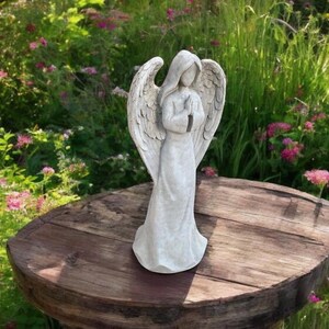 Standing Faceless Angel Figurine Religious Girl With Wings Statue ...