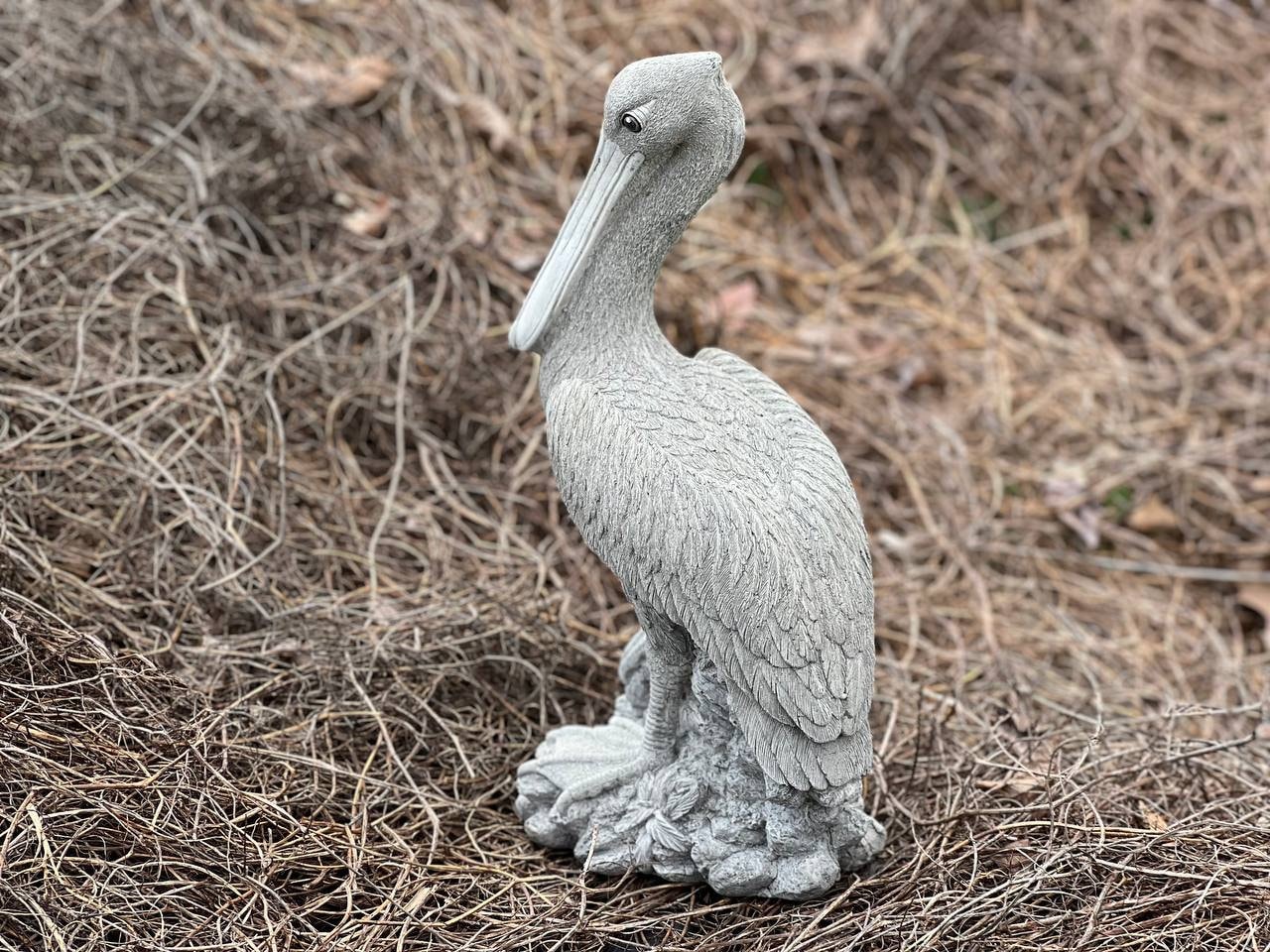 Concrete Pelican Statue Detailed Bird Figurine Wild Pelican Bird ...