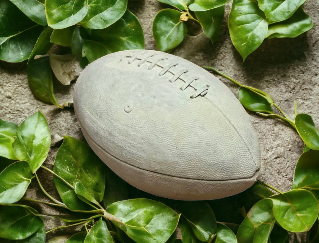 Stone Soccer Ball Statue Gift for Footballs Lovers Concrete Backyard or ...