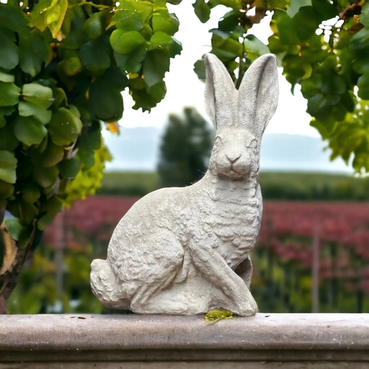 Sitting Bunny Outdoor Sculpture Concrete Rabbit Figure for Indoor ...