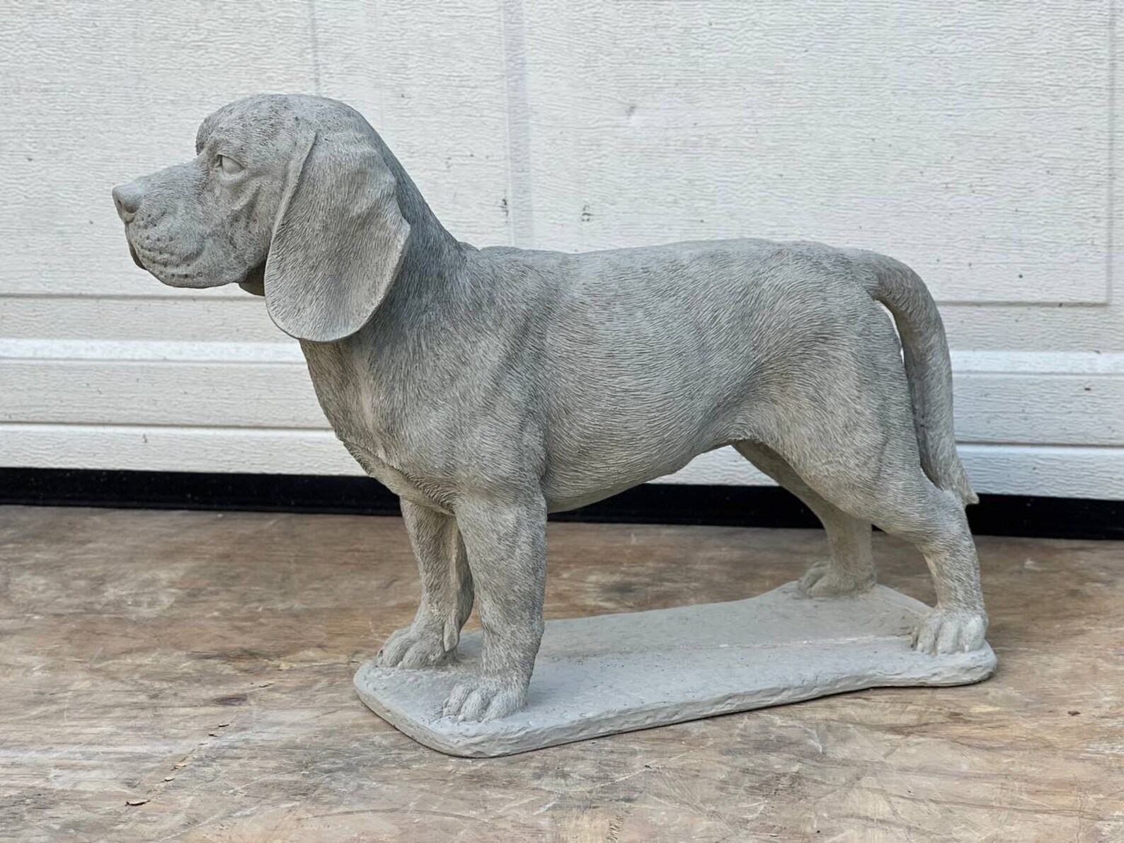 Massive Beagle Dog Concrete Statue Standing Dog Cement Sculpture Large ...