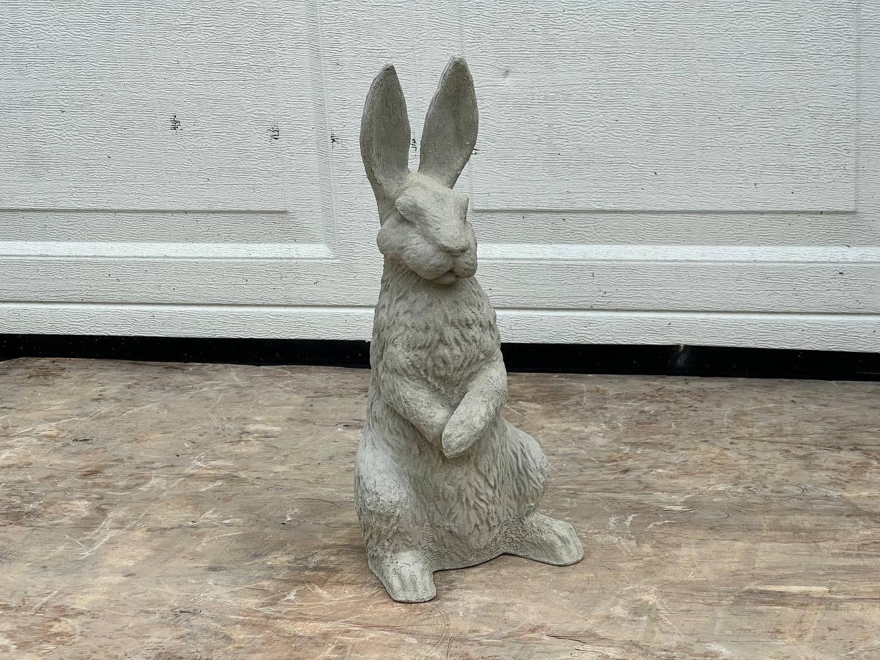 Rabbit Concrete Garden Statue Easter Bunny Decoration Figure Realistic ...