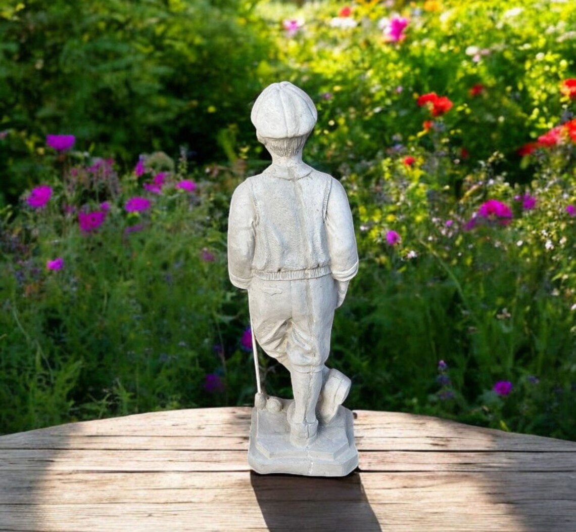 Large Golfer Man Figure Massive Golfist Statue Concrete Golfer Player ...