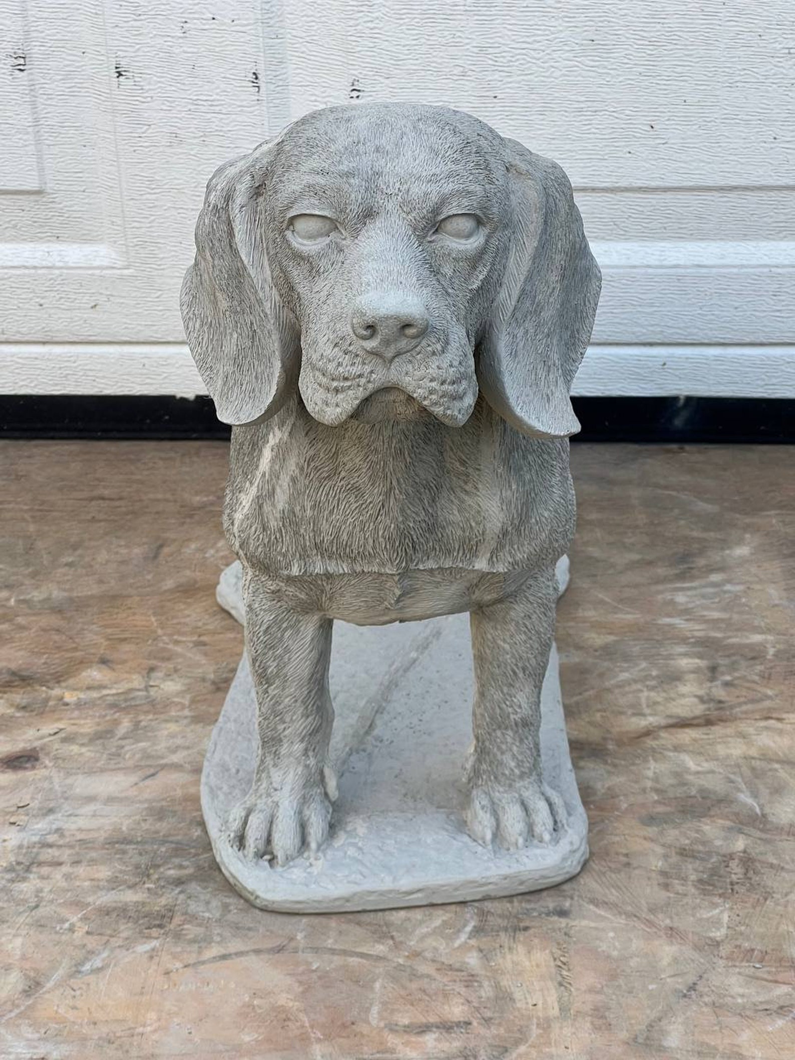 Massive Beagle Dog Concrete Statue Standing Dog Cement Sculpture Large ...