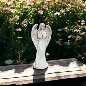 Standing Faceless Angel Figurine Religious Girl With Wings Statue ...