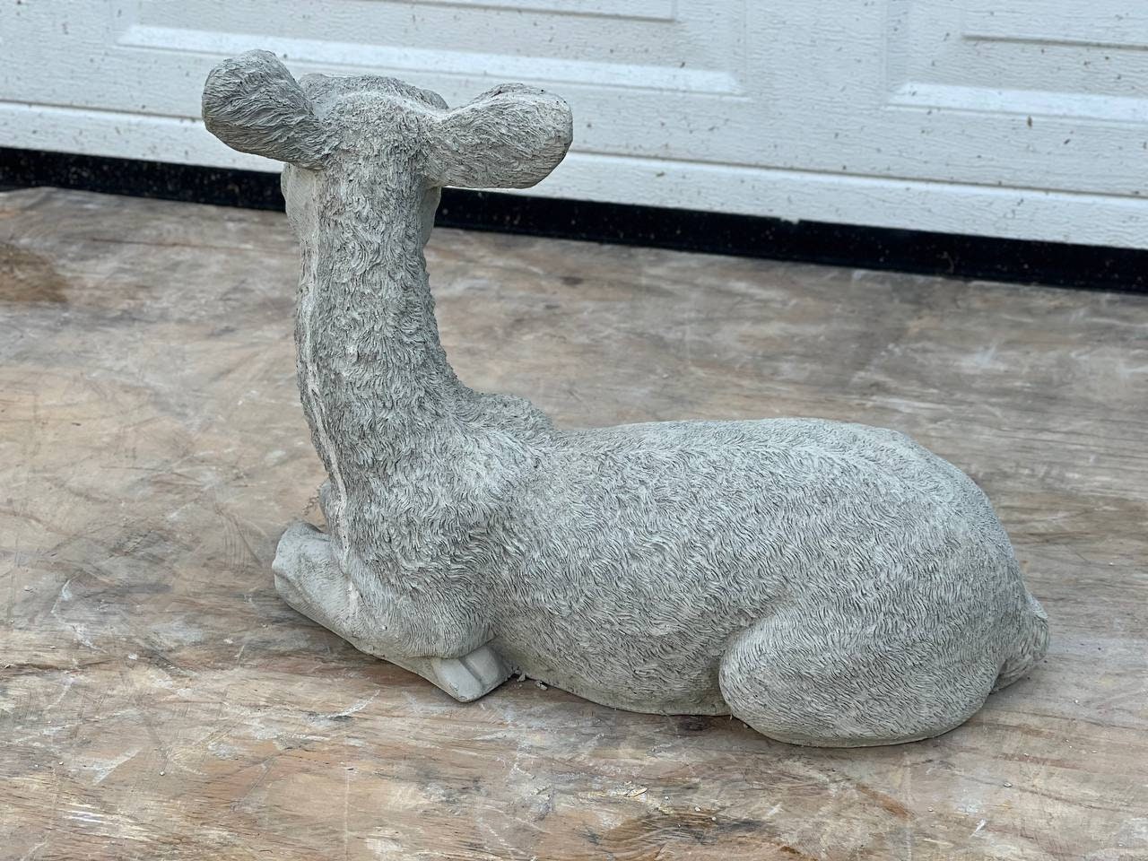 Detailed Deer Concrete Figure Cement Fawn Stone Ornament Forest Animal ...