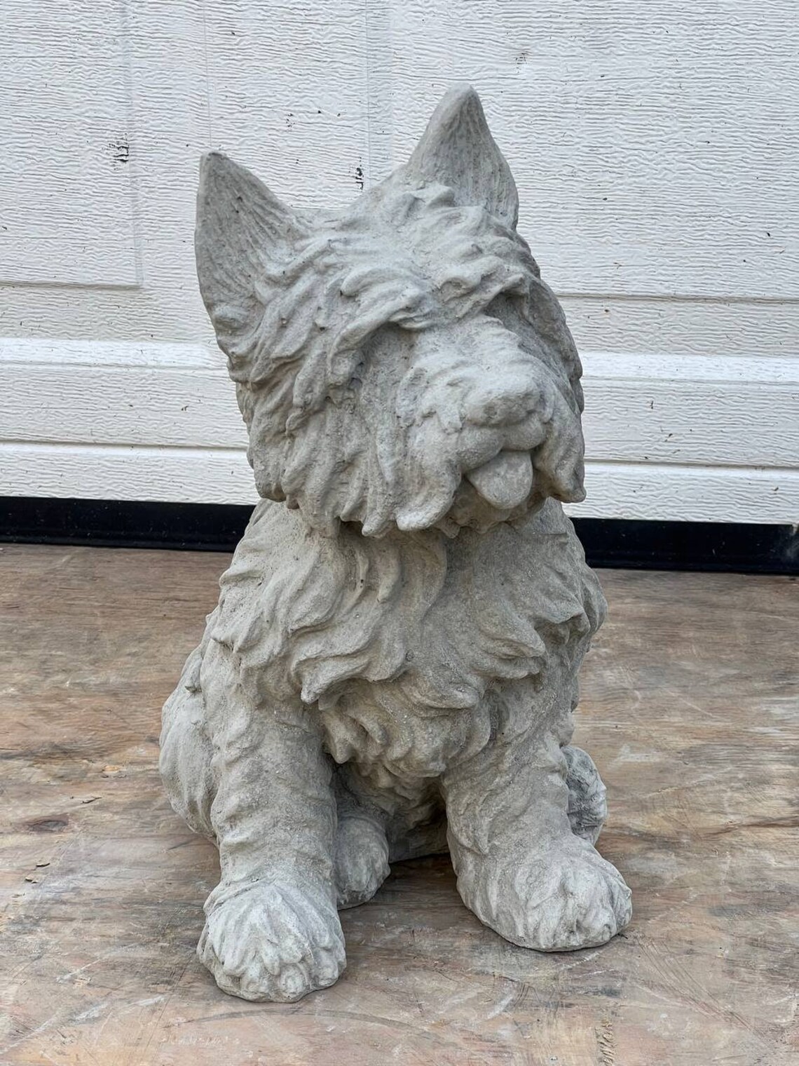 Detailed Scottie Dog Statue Concrete Dog Sculpture for Outdoor or ...