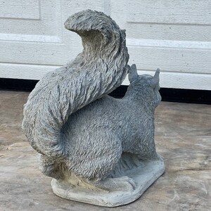 Cement Squirrel for Garden Statue Concrete Forest Animal Figurine Home ...