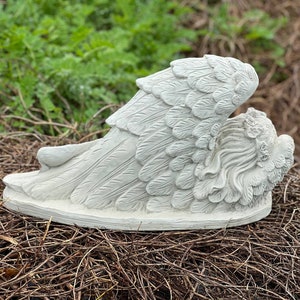 Sleeping Angel Sculpture Cement Angel Garden Decoration Concrete Girl ...