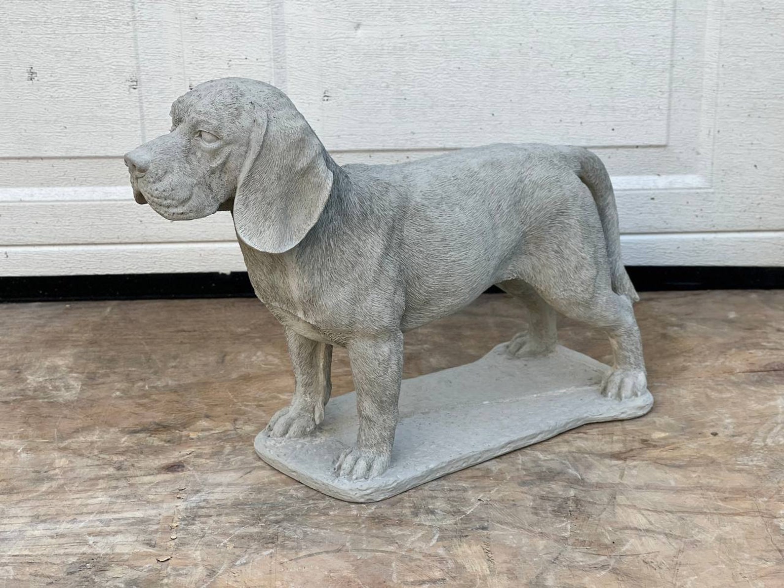 Massive Beagle Dog Concrete Statue Standing Dog Cement Sculpture Large ...