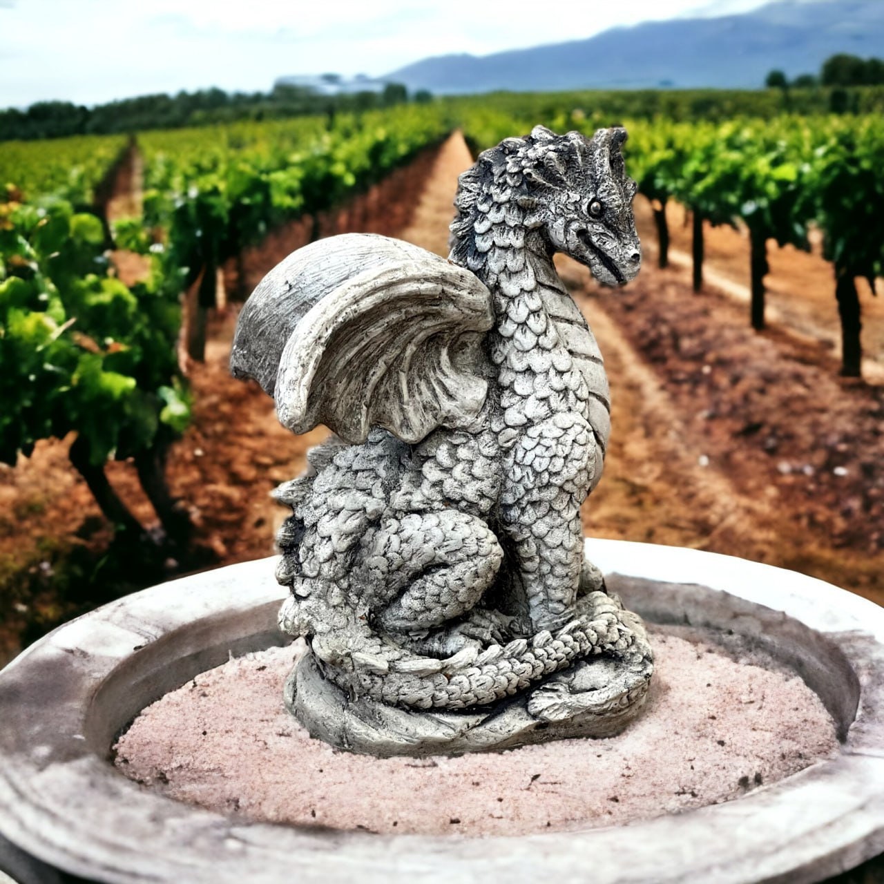 Realistic Dragon Figure Asian Animal Statue Lawn Chinese Dragon ...