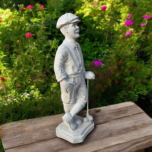 Large Golfer Man Figure Massive Golfist Statue Concrete Golfer Player ...