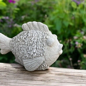 Concrete Fish Massive Figure Stone Animal Sculpture Realistic Ocean ...