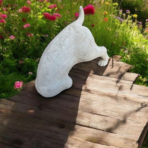 Stone Digging Dog Concrete Pet Decor Garden Dog Ornament Animal Figure ...