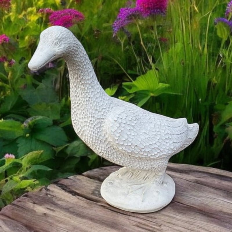 Concrete Goose Statue - Etsy