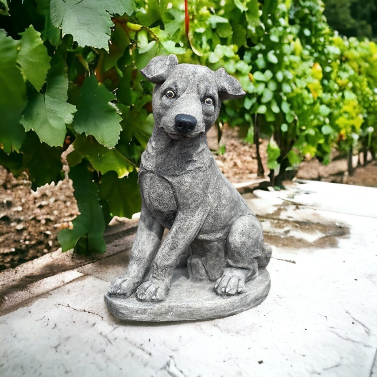 Massive Jack Russell Dog Statue Pet Memorial Sculpture Realistic Jack ...