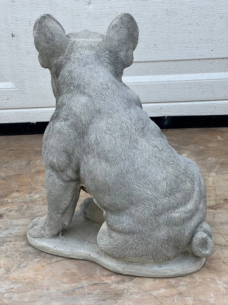 French Bulldog Concrete Statue Large Dog Memorial Decoration Gift for ...