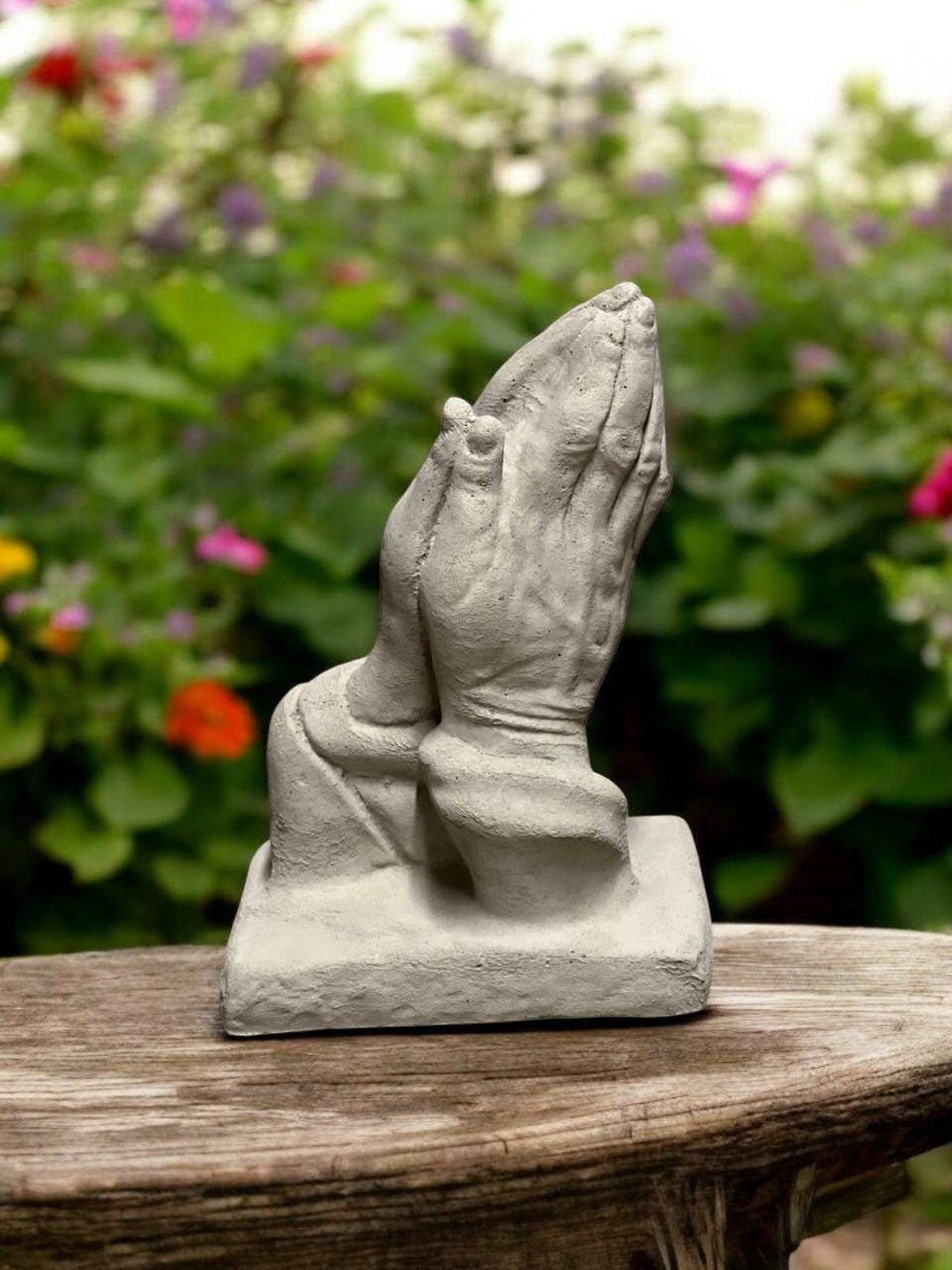 Concrete Praying Hands Religious Home Decor Hands Statue on Base Praying Hands Gift Stone Yard ...