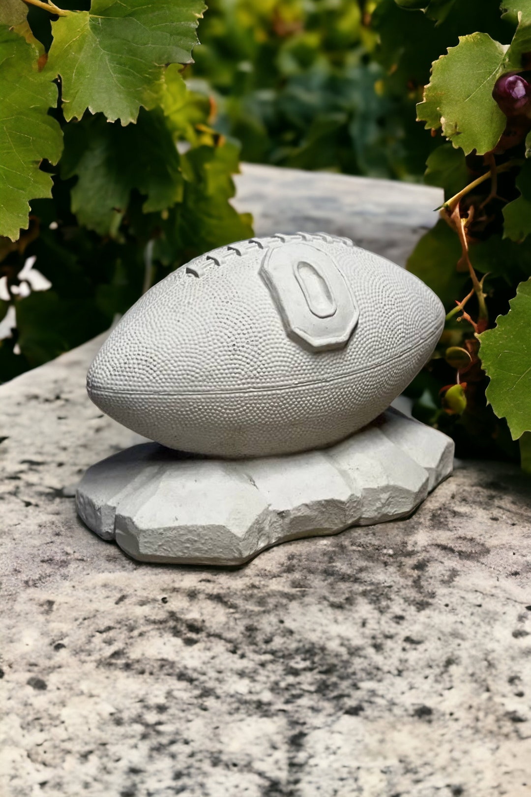 Cement Football Ball Figurine Detailed Solid Soccer Statue Football ...