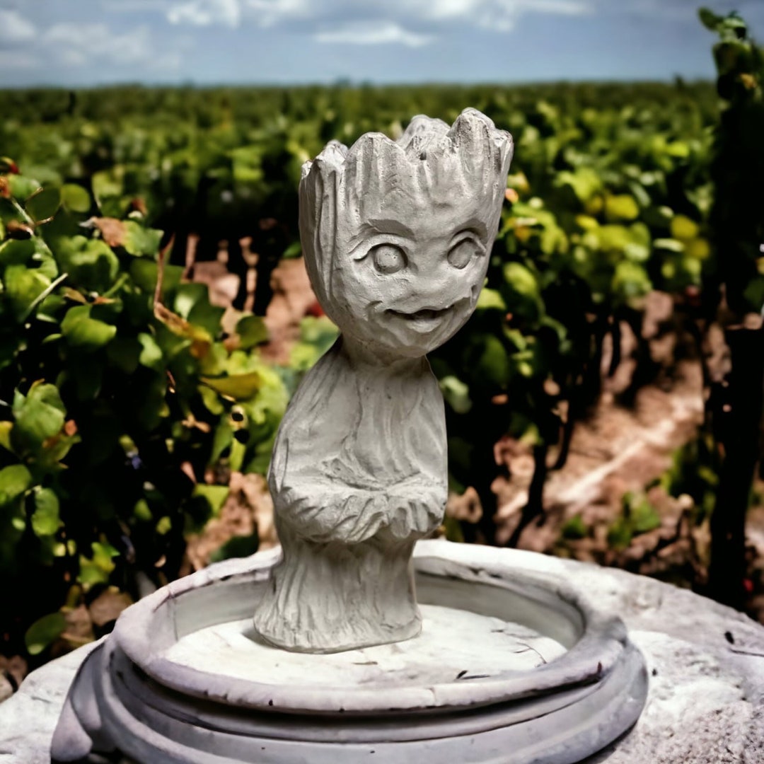 Concrete Groot Character Sculpture Standing Stone Movie Groot for ...