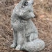 Sitting Fox Stone Statue Cement Realistic Fox Wild Animal Figurine ...