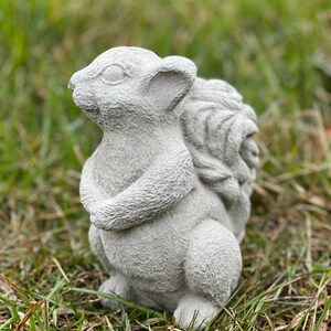 Concrete Squirrel Sculpture Lawn Squirrel Stone Statue Cement Animal ...