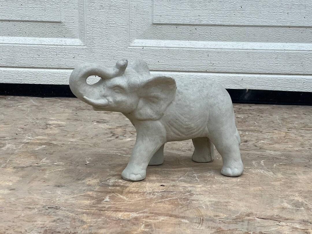 Cement Elephant Statuary Concrete for Outdoor Garden Decoration ...