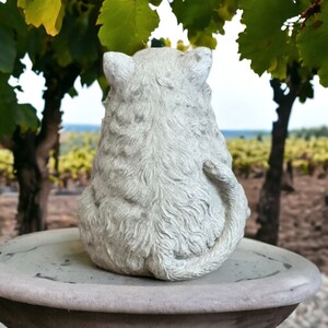 Concrete Cat Outdoor Sculpture Pet Memorial Stone Sitting Cat Gift for ...