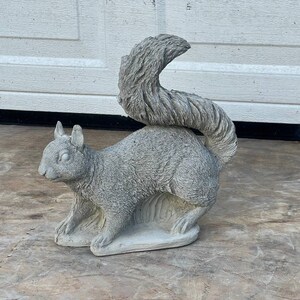 Cement Squirrel for Garden Statue Concrete Forest Animal Figurine Home ...