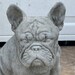French Bulldog Concrete Statue Large Dog Memorial Decoration Gift for ...