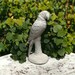 Realistic Parrot Statue Home Bird on Stump Figurine Cement Pet ...