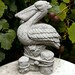 Stone Pelican Statue Massive Bird Decoration Detailed Wild Pelican ...