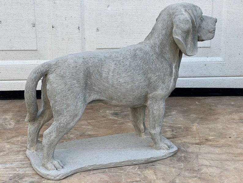 Massive Beagle Dog Concrete Statue Standing Dog Cement Sculpture Large ...