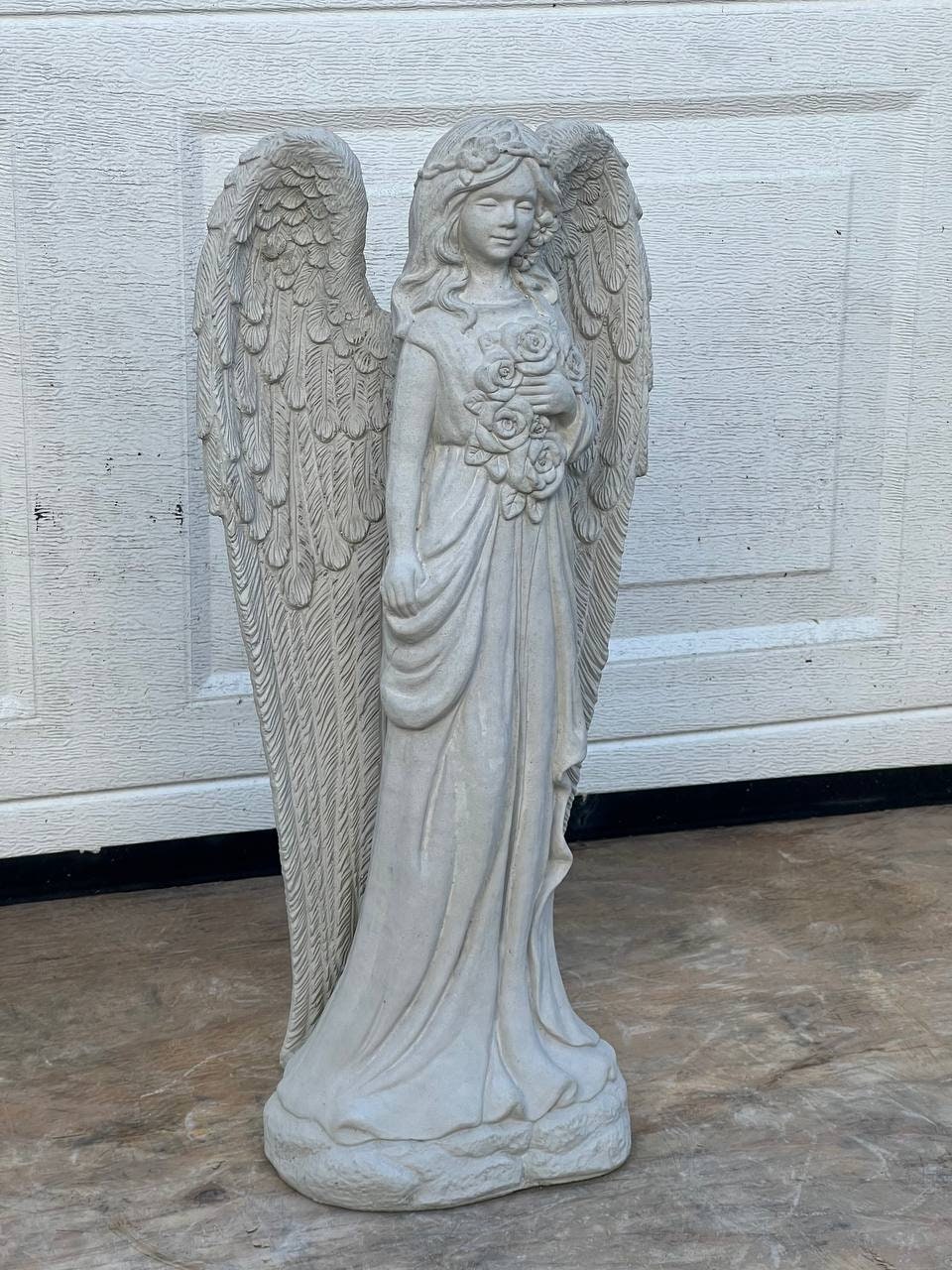 Angel Garden Statue Amazing Angel Memorial Gift Outdoor Girl in Dress ...