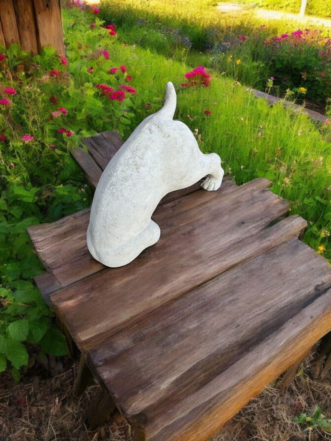 Stone Digging Dog Concrete Pet Decor Garden Dog Ornament Animal Figure ...