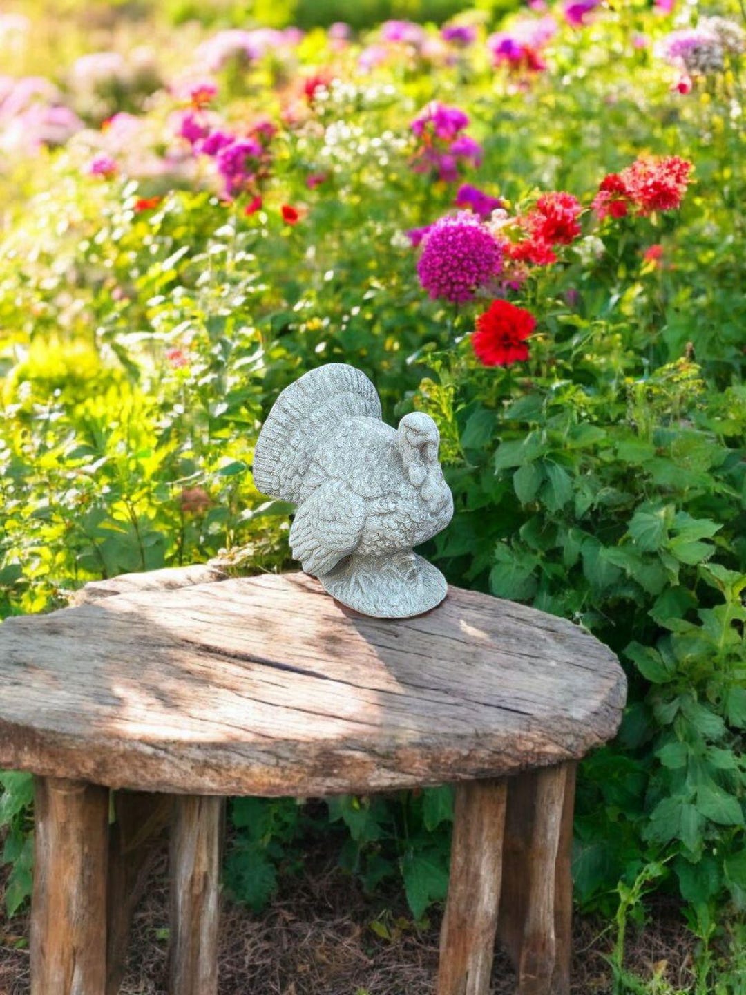 Garden Turkey Statue Yard Home Bird Sculpture Outside Turkey Decoration ...
