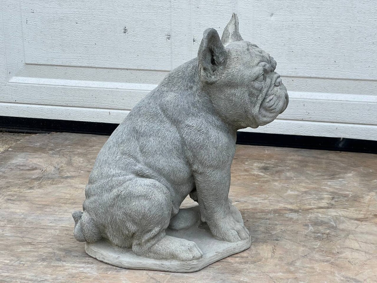 French Bulldog Concrete Statue Large Dog Memorial Decoration Gift for ...